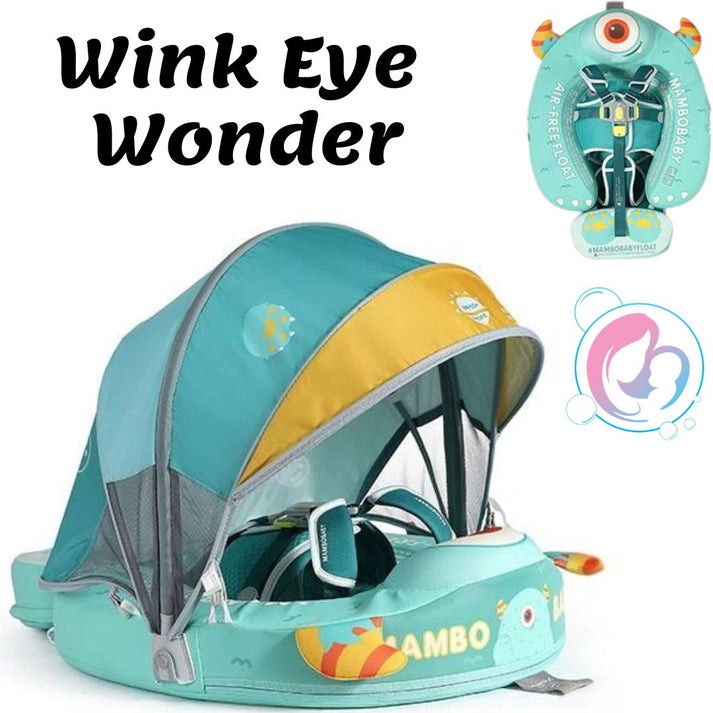 Wink-Eye Wonder Baby Float with Canopy – Air-Free Mambobaby Chest Float ...